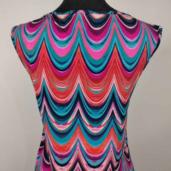Trina Turk | Dresses | Vintage Trina Turk Retro Pattern Stretchy Cap ...